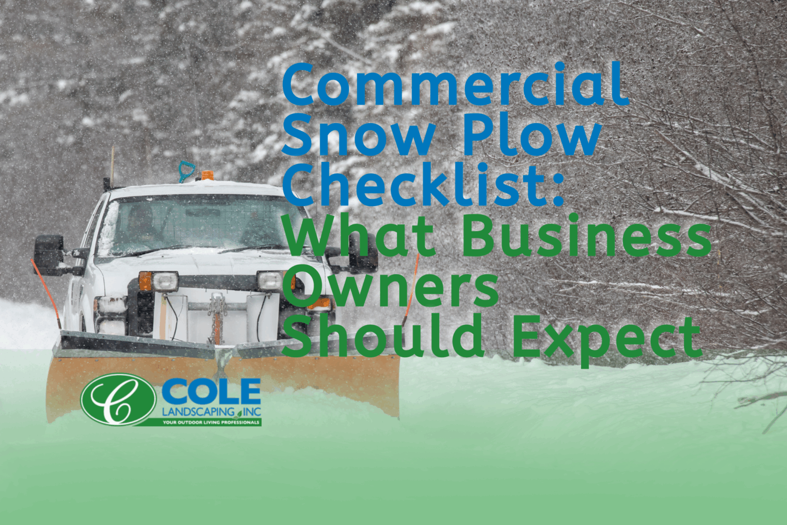 Commercial Snow Plow Checklist for Businesses